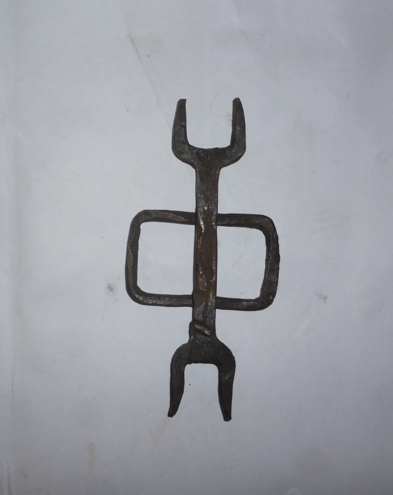 Old Steel Heretic Fork Punishment Enemy Slave Hand Made Auction