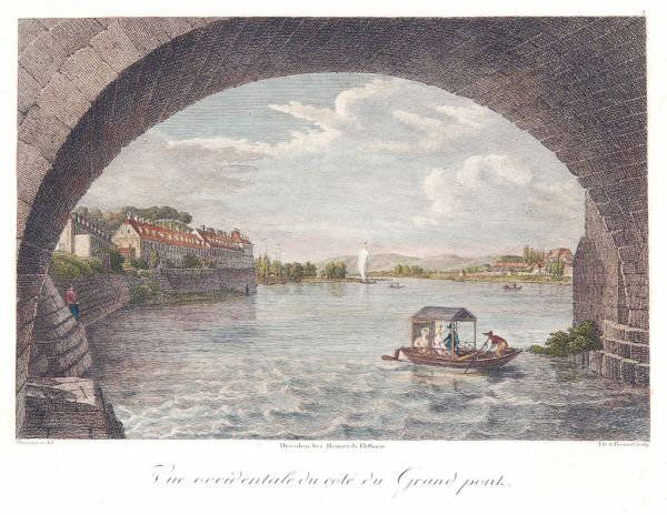 Johann G.a. Frenzel "dresden, Augustus Bridge" (a