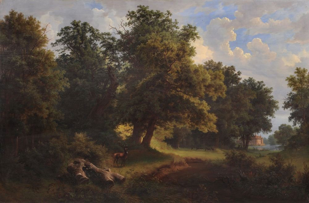 Gustav Friedrich Papperitz, Spätsommerliche Parklandsch