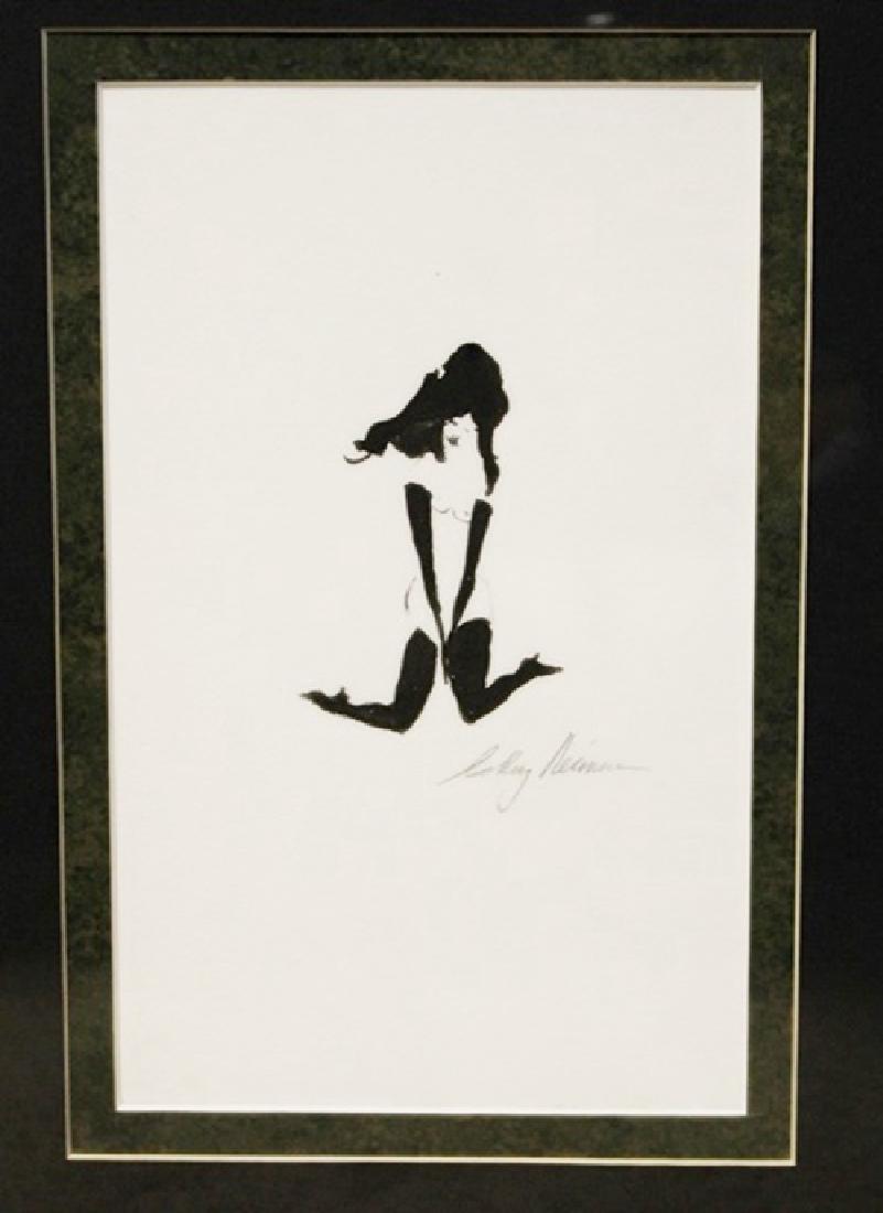 Leroy Neiman Femlin Ink Drawing