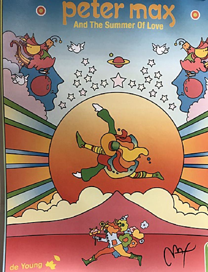 Peter Max Signed Lithograph - Peter Max and the Summer
