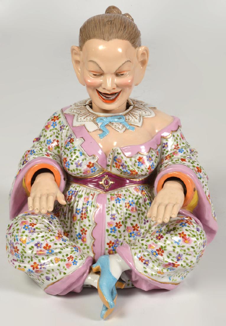 Meissen Style Nodder Figure by Ernst Bohne