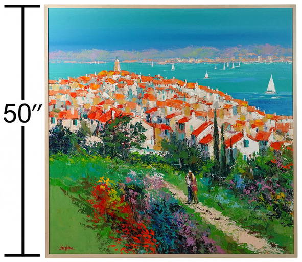 Kerry Hallam 'street Of Church' Acrylic Painting