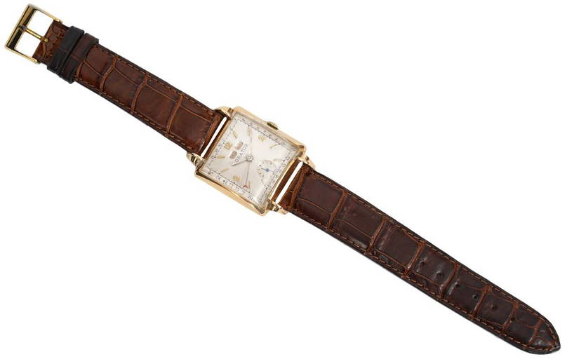 Orator 18k Yellow Gold Swiss Tank Watch