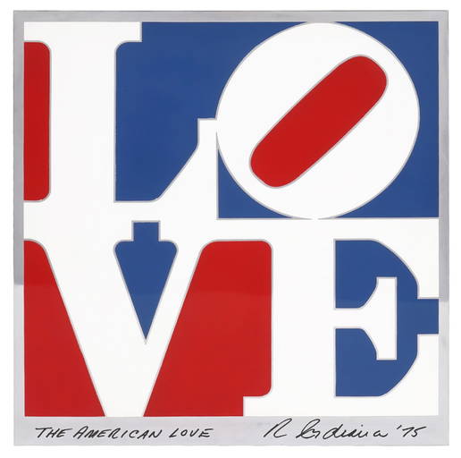 American Love Robert Indiana Enamel On Aluminum