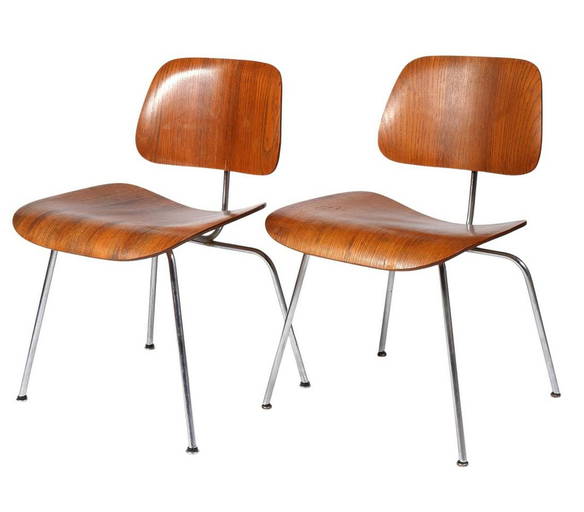 2 Early Herman Miller Eames Molded LCM Chairs (#0167) on Jan 25, 2023 ...