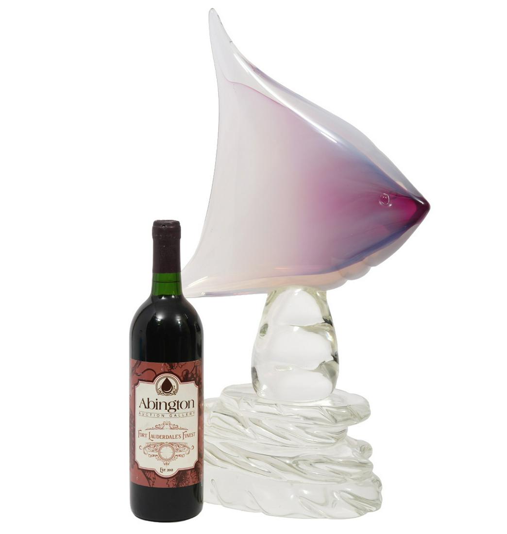 Signed Renato Anatra Murano Glass Fish Sculpture