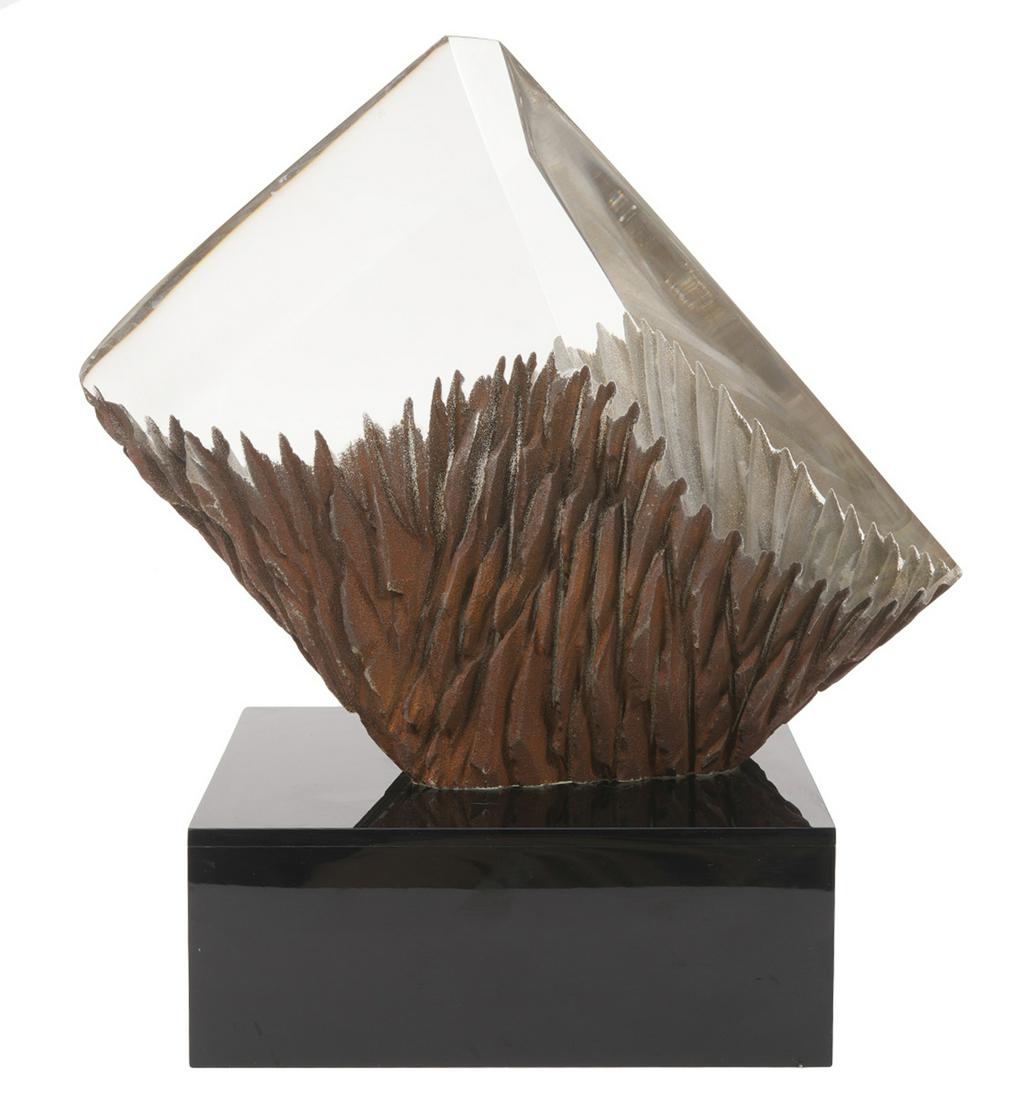 Alex Gabriel Bernstein 'steel Crystal' Sculpture Auction