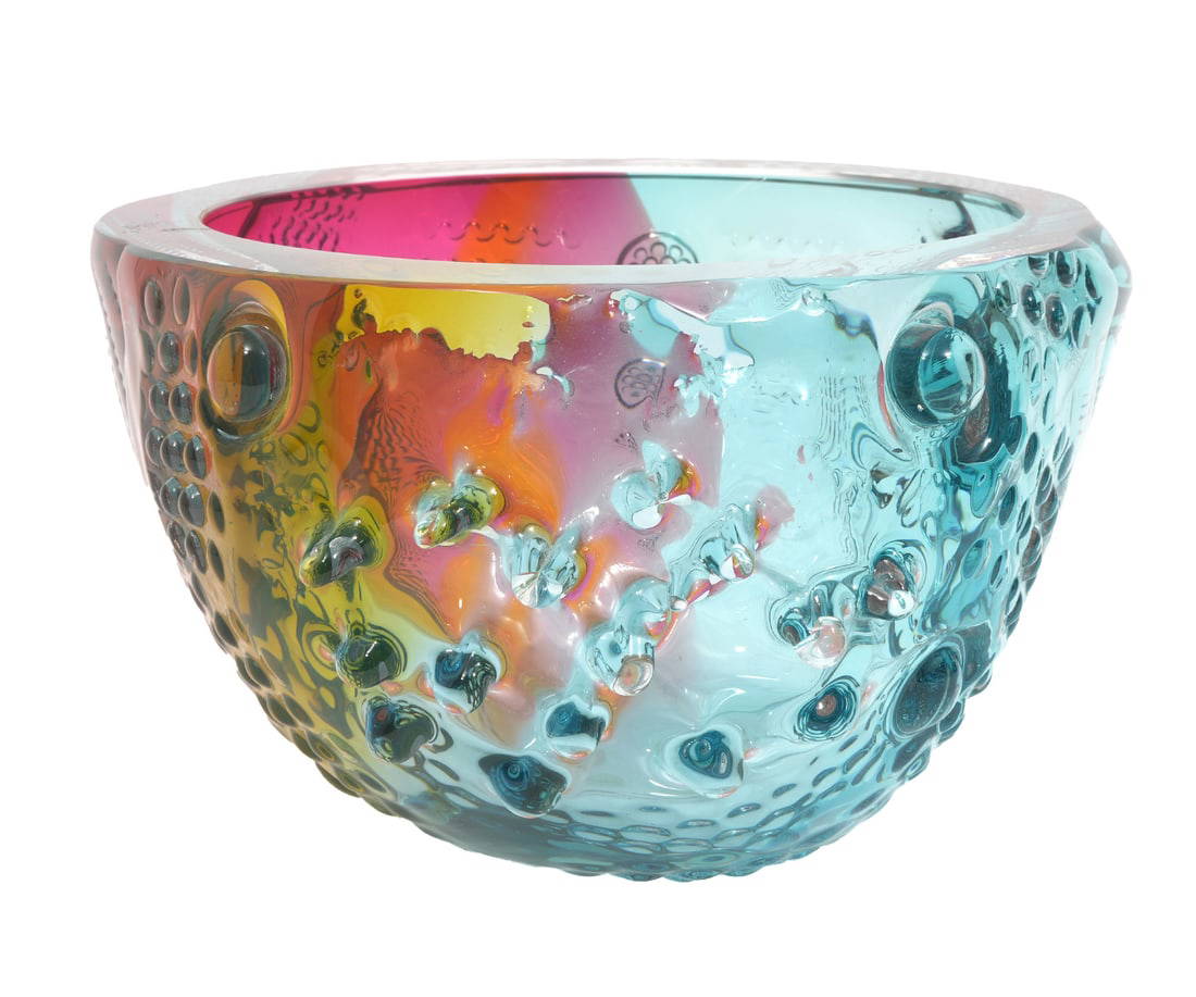Leon Applebaum Studio Art Glass Bowl Auction