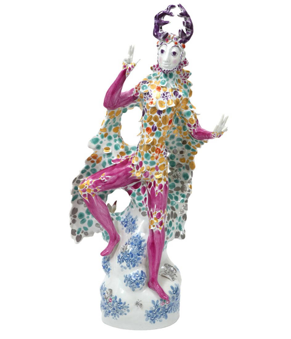 Dresden/meissen Porcelain Oberon Figure Auction