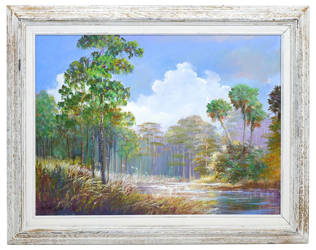 Robert Butler Florida Highwaymen Signed Painting Auction