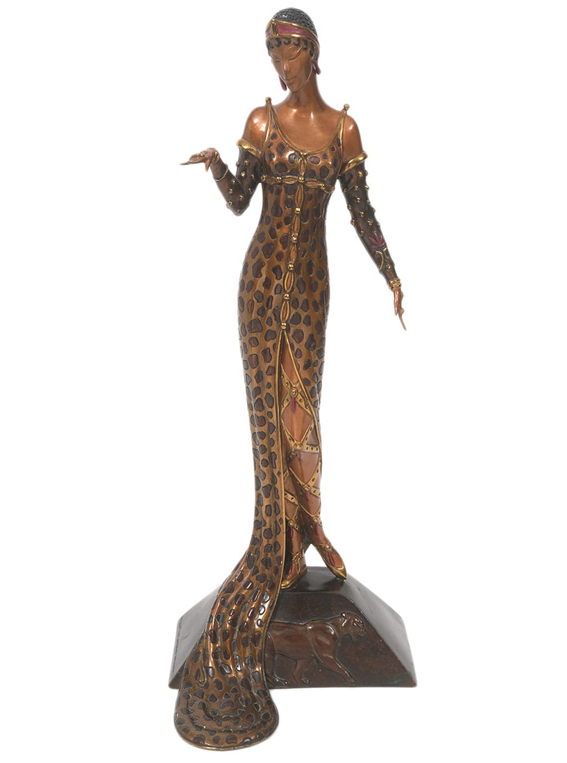 Erte Bronze 'julietta Sculpture 1987' Auction