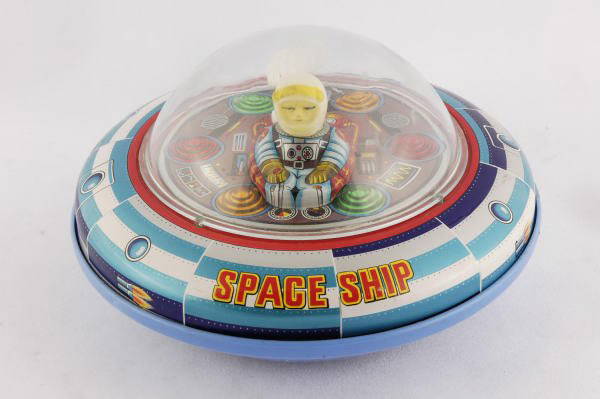 Battery Operated Space Ship X 5 Modern Toys Japan
