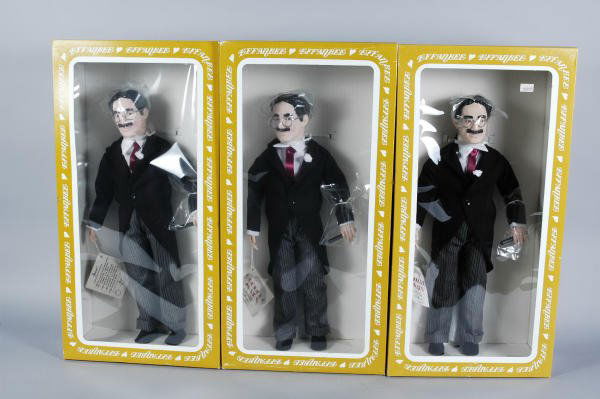 1491: 9 Effanbee Dolls Groucho Marx Mae West John Wayne