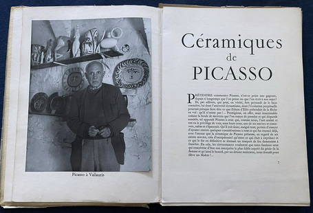 Ceramiques De Picasso, 1948. Albert Skira, Paris 1948