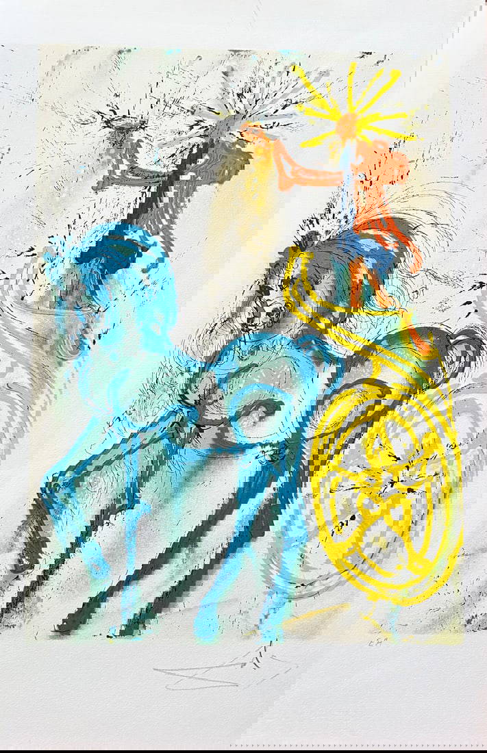 Salvador Dali Signed Lithograph. 1983. Auction