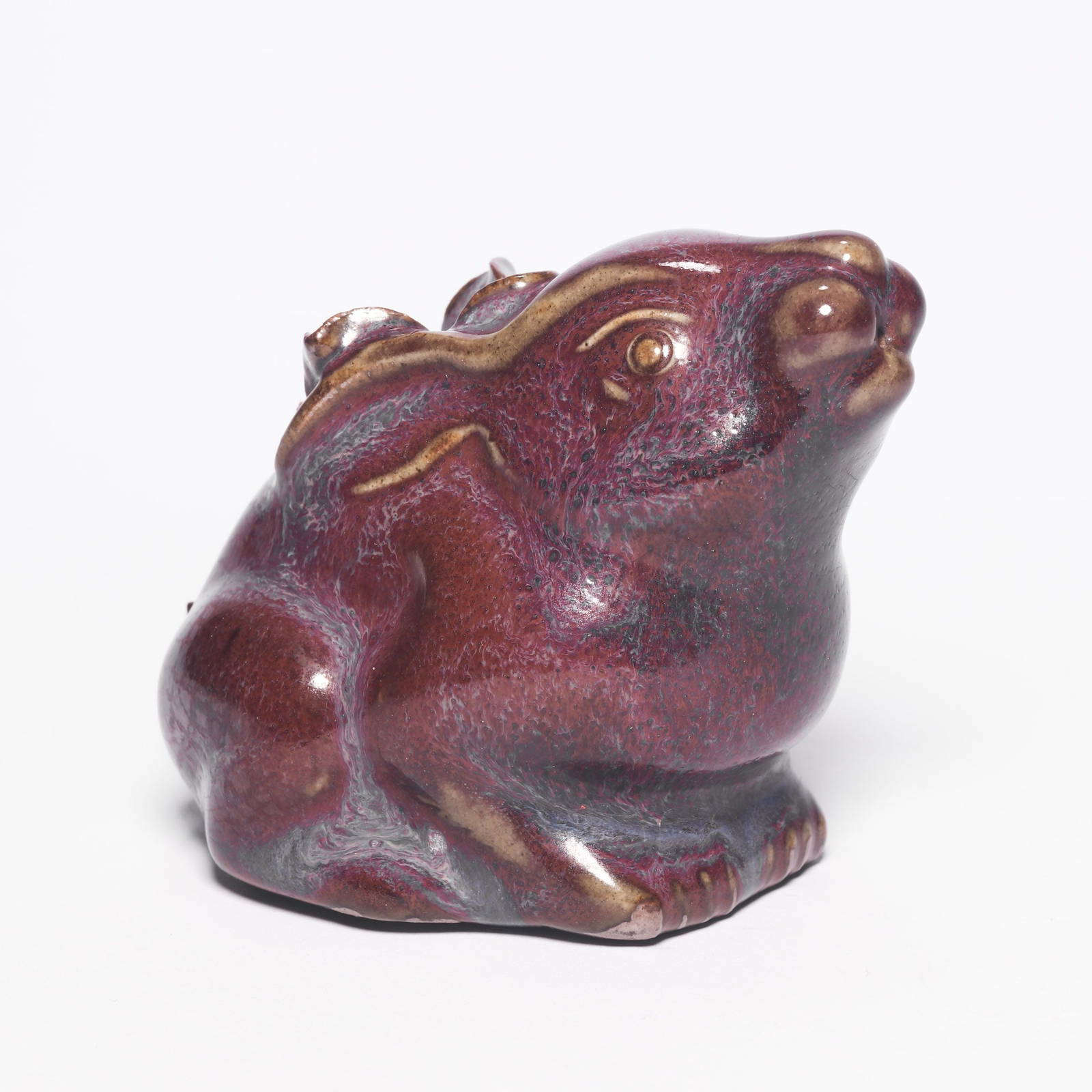 A Jun Ware Rabbit-form Water Droplet Auction