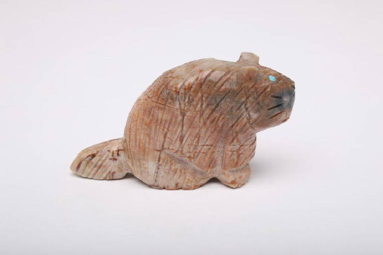 Zuni Indian Carved Stone Beaver Fetish