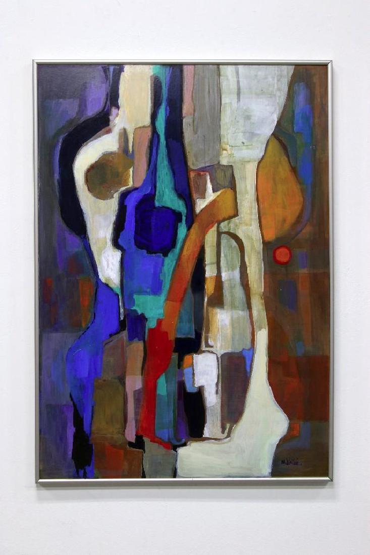 Marion Stanley California Abstract Painting Oil Board