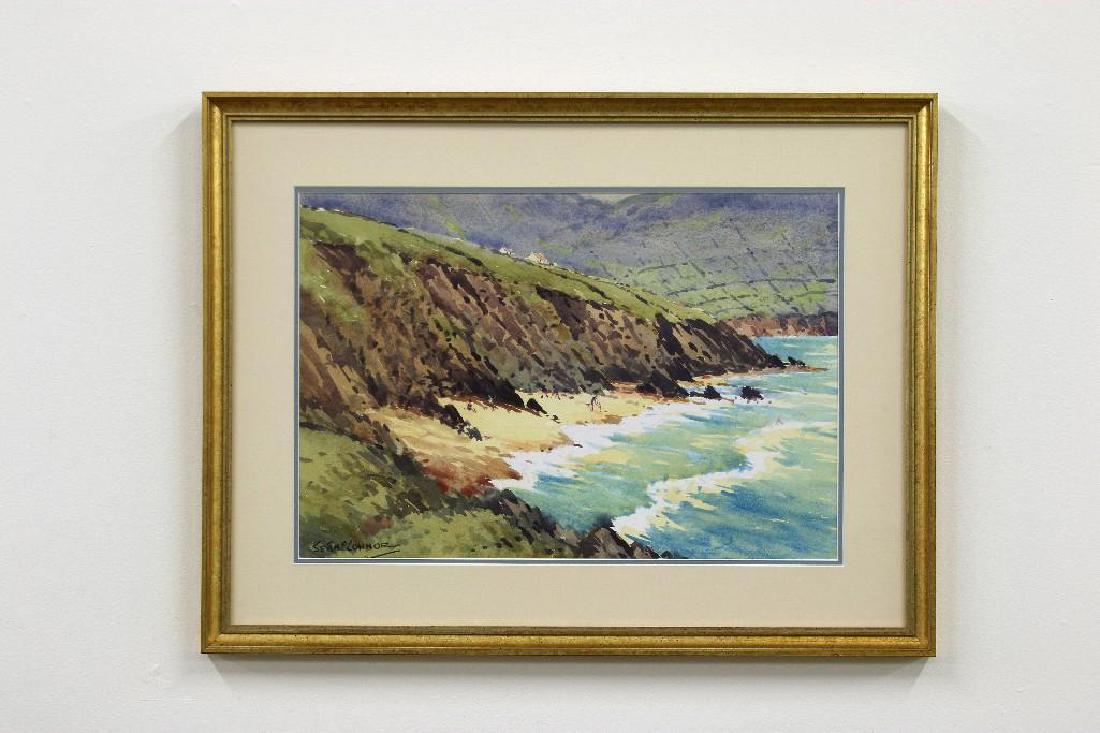 Sean O'Connor Watercolor Coastal Landscape Irish Artist