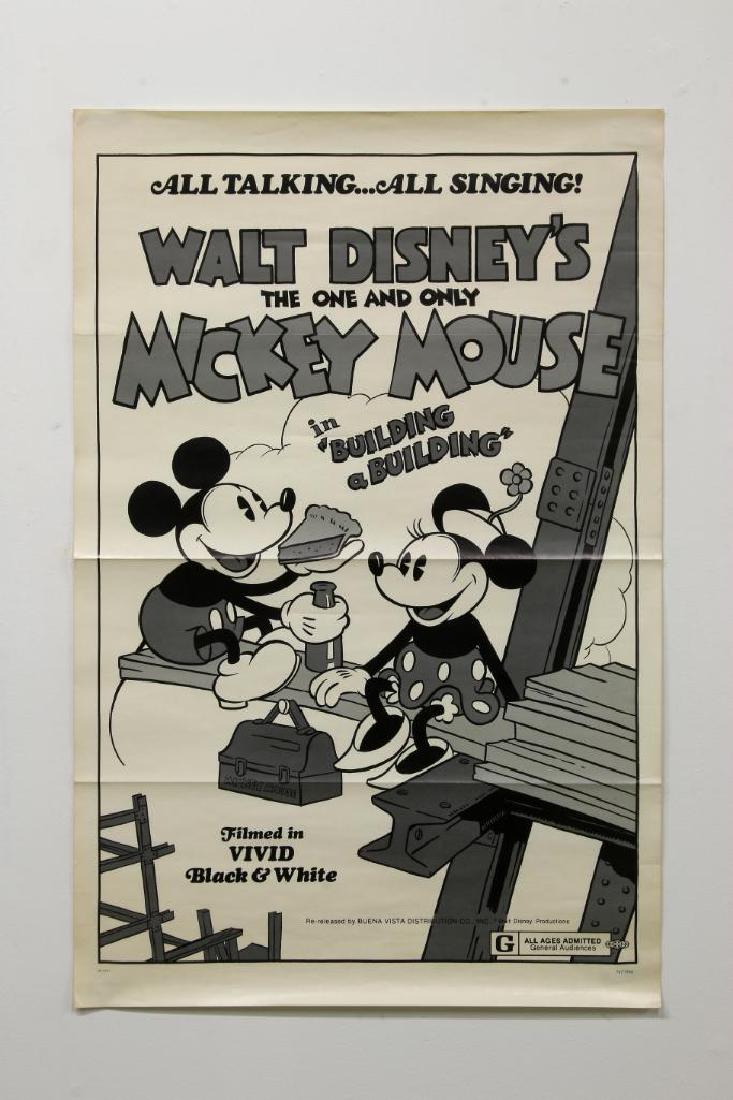 Walt Disney Mickey Mouse Building A Building Poster