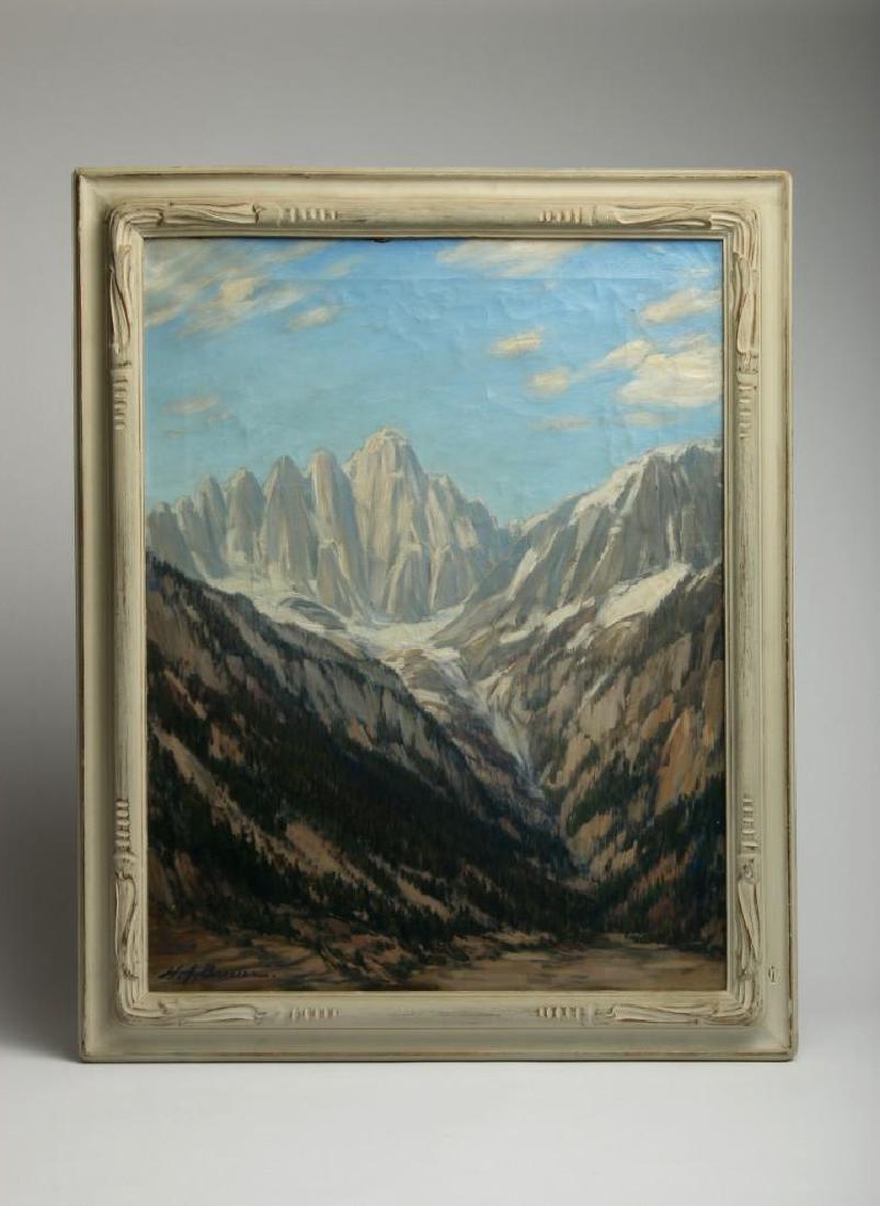Henry Joseph Breuer Mt. Whitney Landscape Oil On Canvas