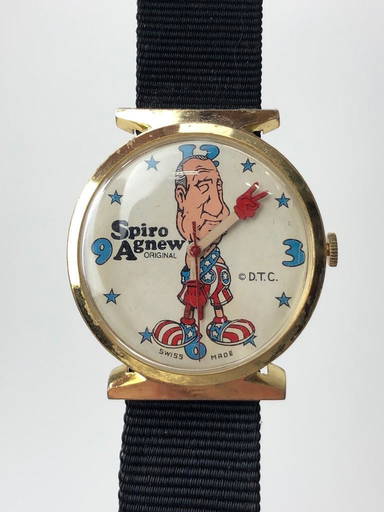 Spiro Agnew Watch Vintage Swiss Made Dtc