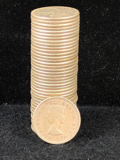 (40) Canadian Quarter Roll 80% Silver