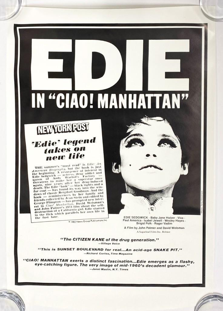 Edie Sedgwick Ciao Manhattan Poster Terry Stevenson