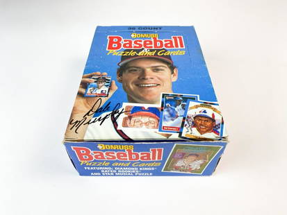 1990 Donruss Baseball Puzzle And Cards 36 Count Box 36 Packs