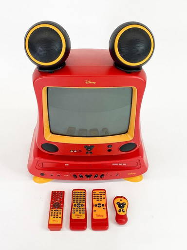 Disney Mickey Mouse Television And Vcr/dvd Player
