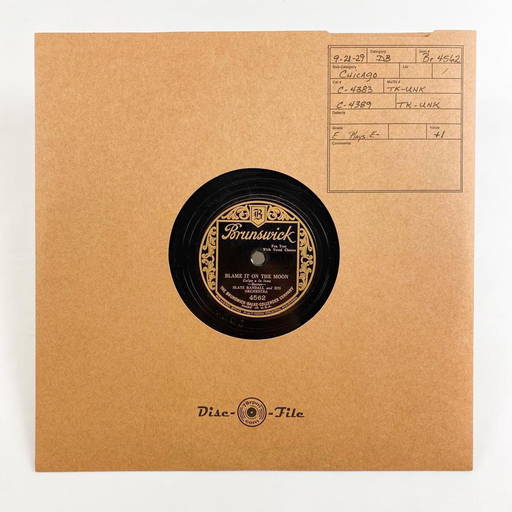 Br 4562 Slatz Randall And His Orchestra Blame It On The Moon(a) / I'd ...