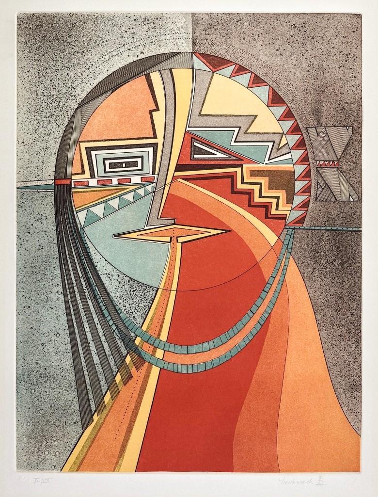 Helen Hardin (1943 1984) Etching Aquatint Changing Woman C 1980