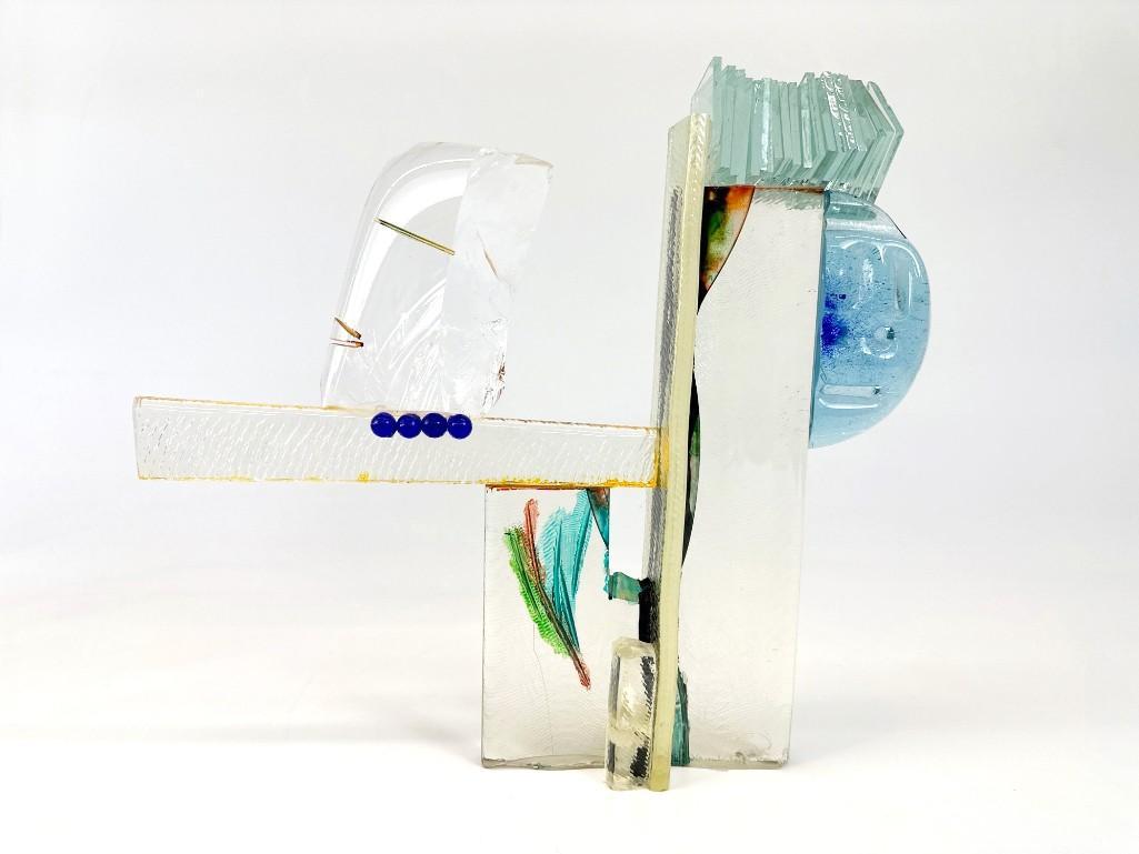 Jean Paul Van Lith (b. 1940) Signed Art Glass Sculpture Auction