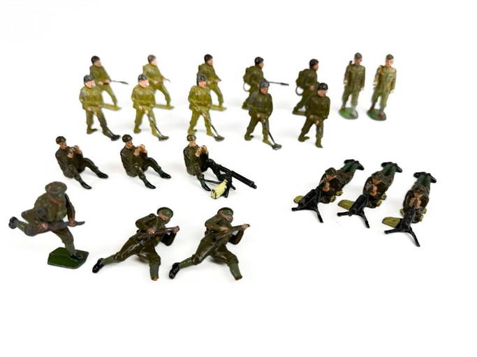 Lot Of Britains 8th Army Machine Gunners Britains #227 Doughboys ...