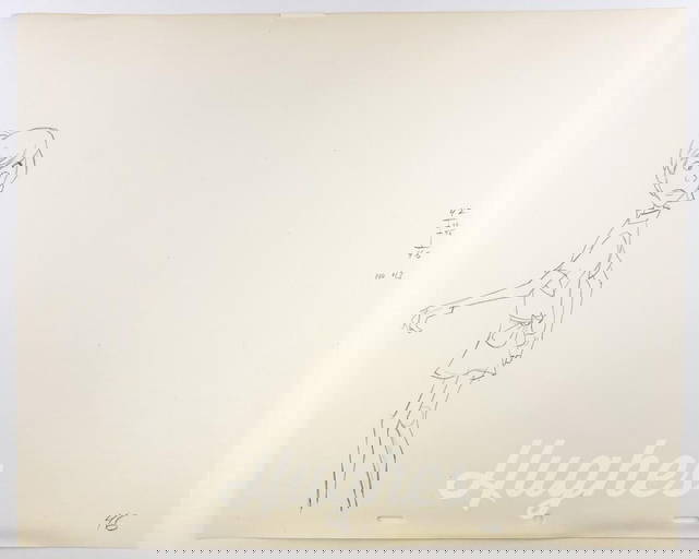 Original Disney Animation Drawing Wart King Arthur From The Sword In ...