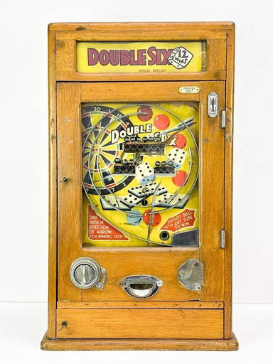 Whales Redcar Antique Double Six Penny Arcade Pinball Game