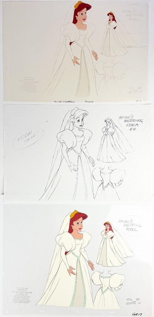 Ariel Production Cel From The Little Mermaid