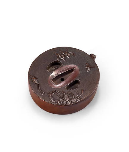 Ishiguro Masayoshi, A Bronze Tsuba Water Dropper, Edo