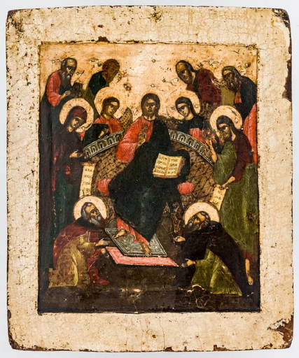 Enlarged Deesis, Russian Icon, 19th C.