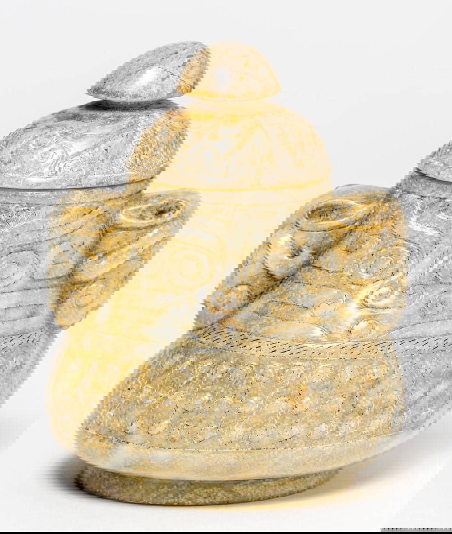 A Chinese Jade (?) Pot Auction