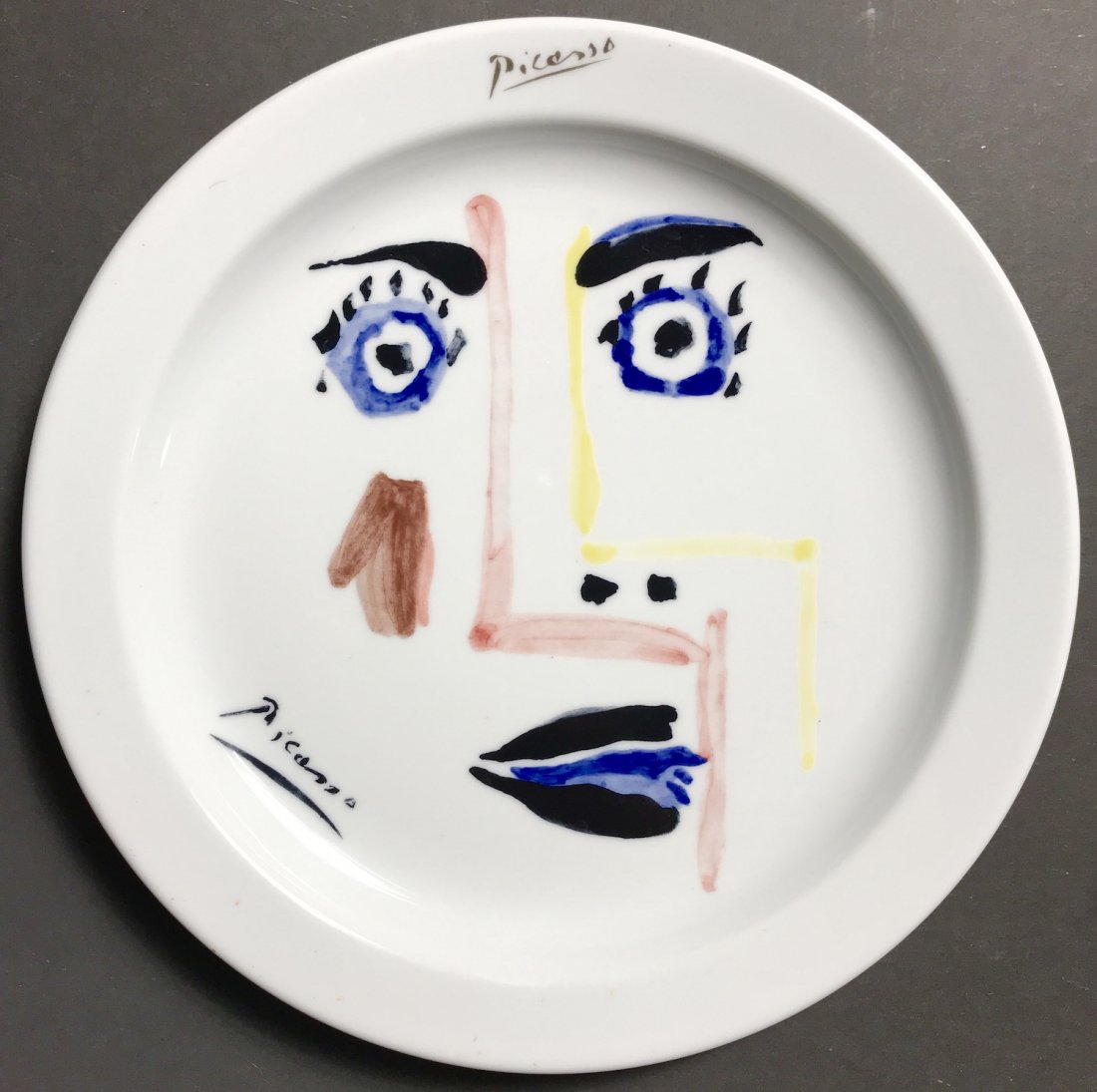 Signed Picasso Plate Limited Edition Porcelain