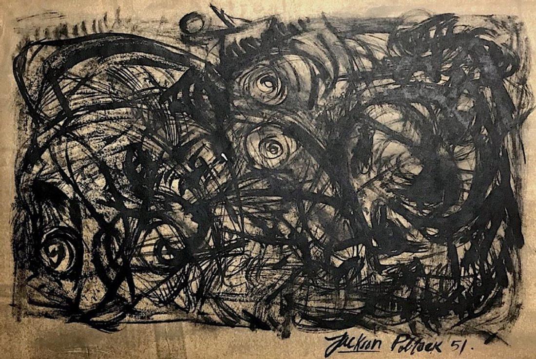JACKSON POLLOCK, Oil on paper - Jul 24, 2018 | Willow Fine Art Gallery ...