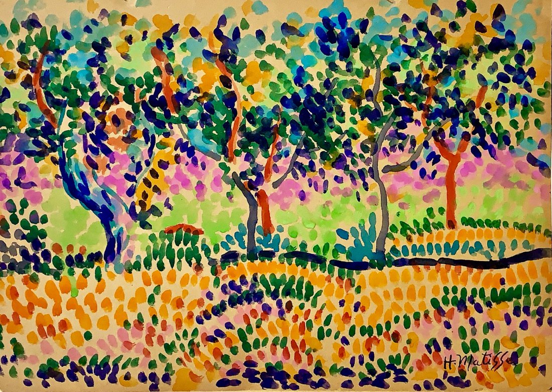 HENRI MATISSE, Watercolor on Paper