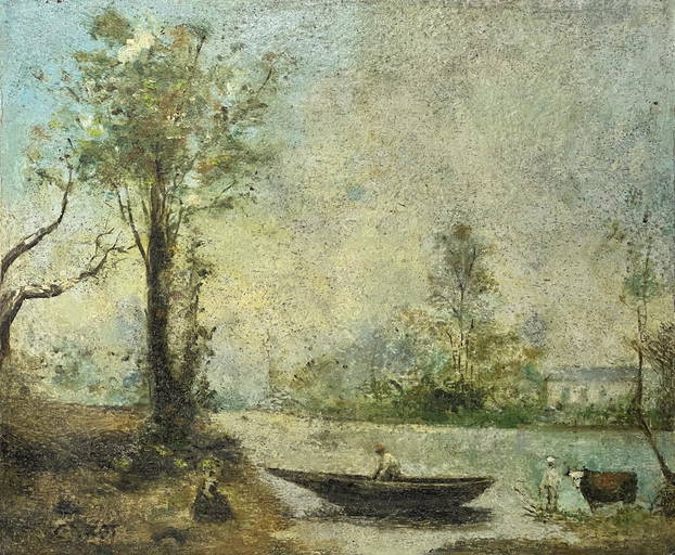 Jean-Baptiste-Camille Corot, Oil on wood. (#0054) on Dec 20, 2022 ...
