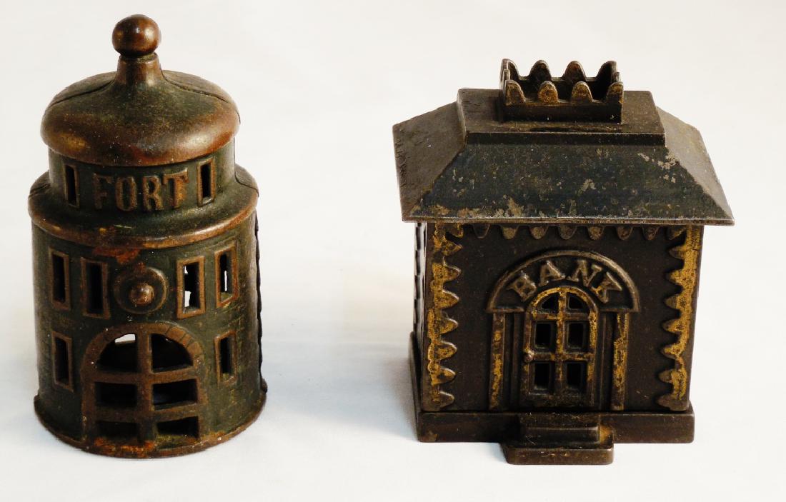 Lot of 2 Cast Iron Banks