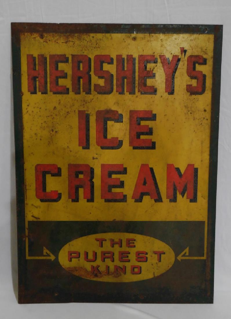 2 Sided Hershey's Ice Cream Advertising Sign