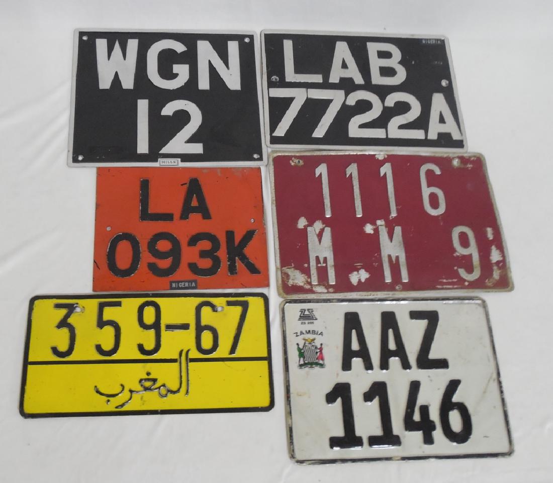 Lot Of 6 Africa License Plates