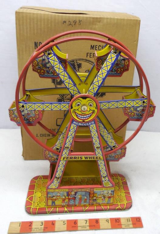 J Chein Litho Ferris Wheel with Box - Jan 25, 2020 | Rentzel's Auction ...