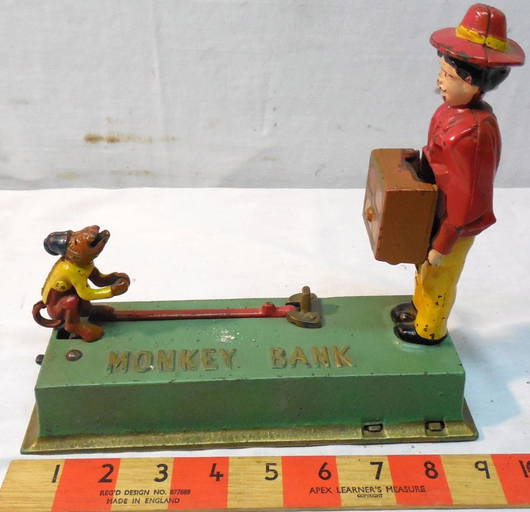 Cast Iron Monkey Bank
